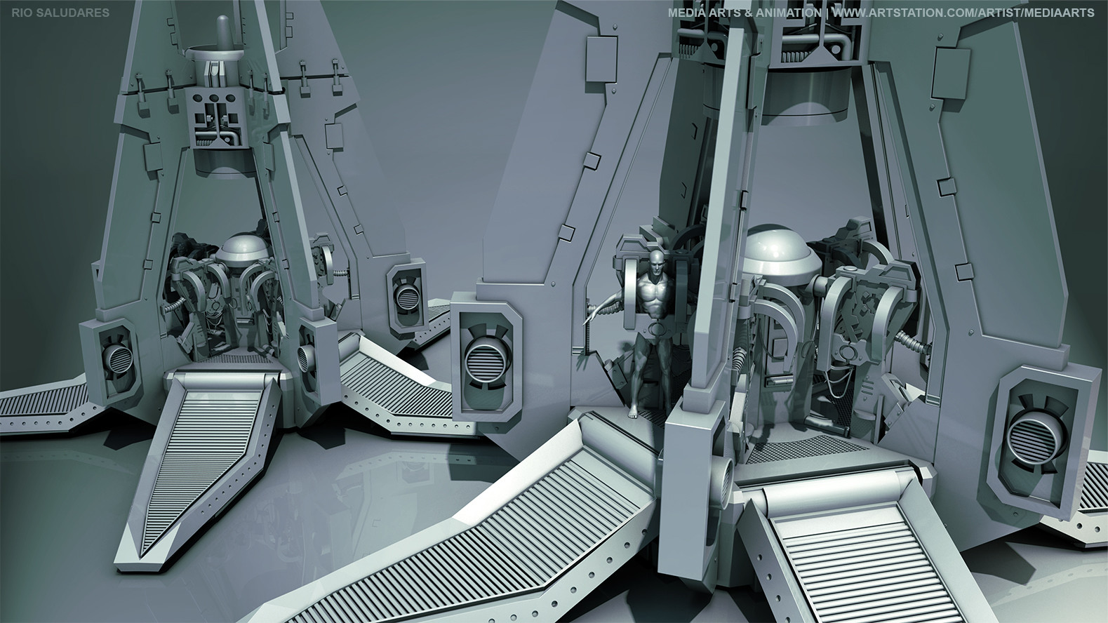 ArtStation - Gregorio Saludares Jr | Warhammer Drop Pod