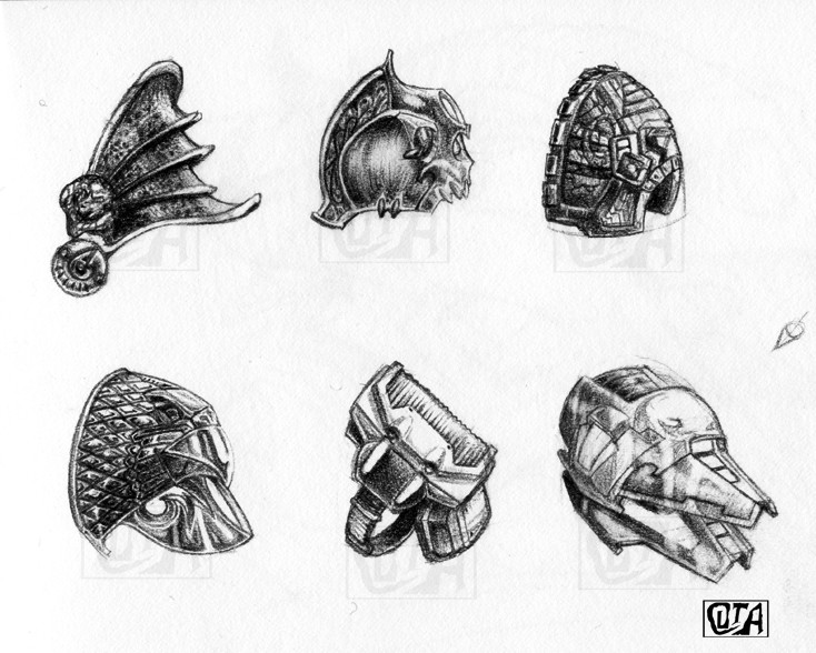 how to draw shoulder armor