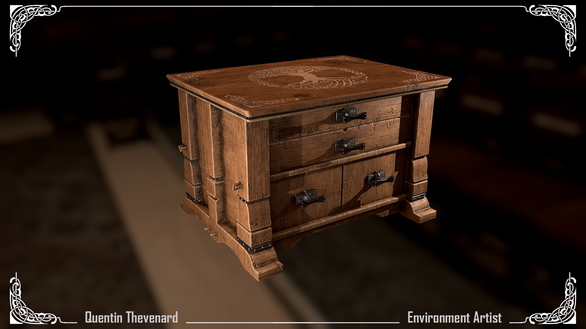 ArtStation - Medieval Asset : nightstand