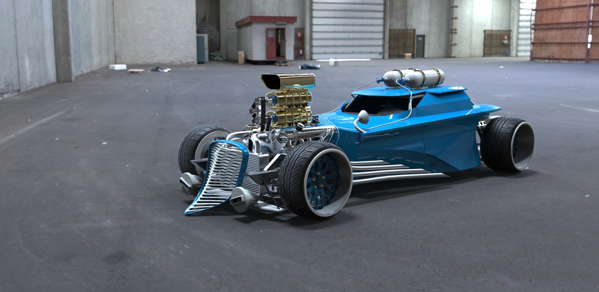 Gary Gu - Custom Hot Rod concept (school project 2013)