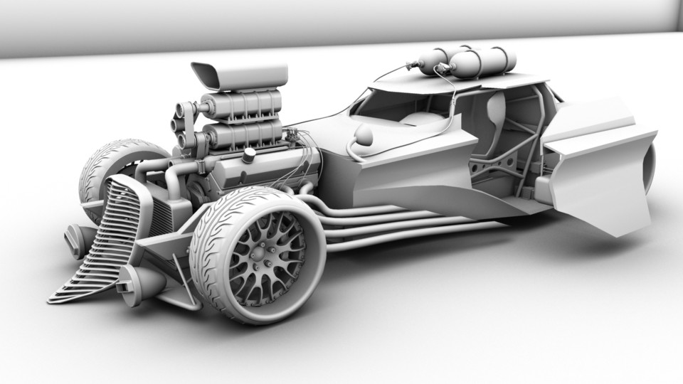 Gary Gu - Custom Hot Rod concept (school project 2013)