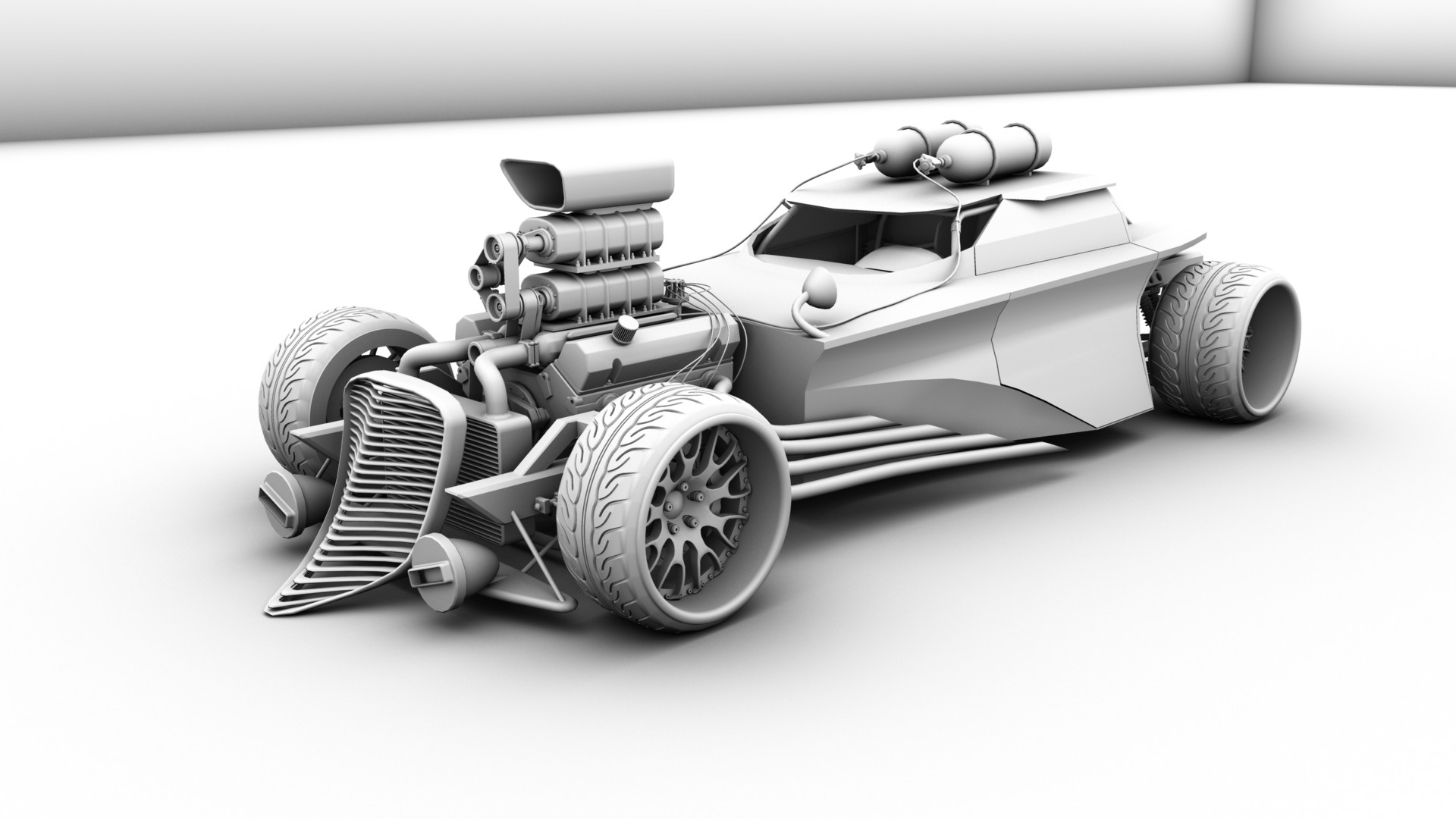 Gary Gu - Custom Hot Rod concept (school project 2013)