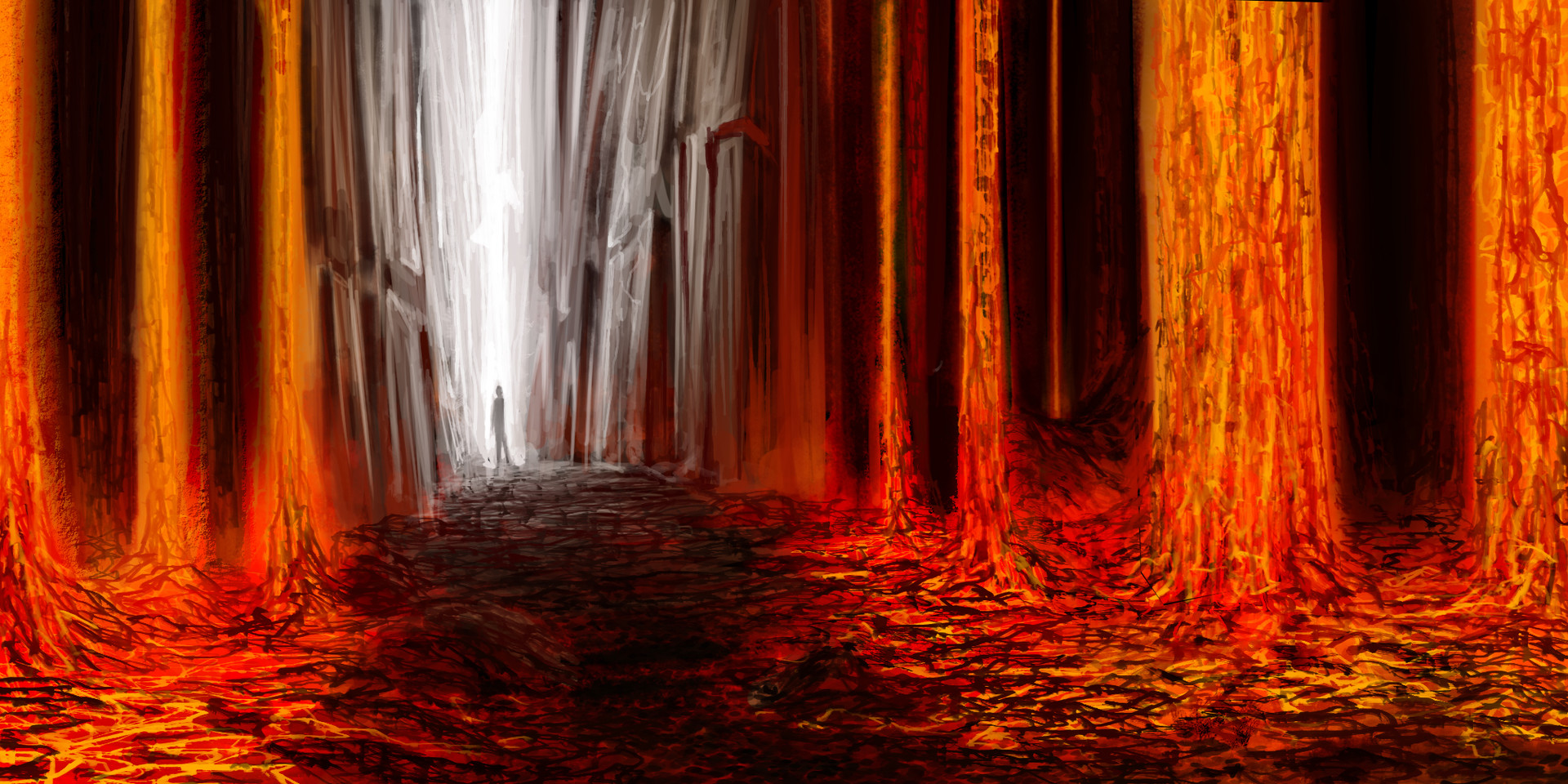 ArtStation - La caverne de lave
