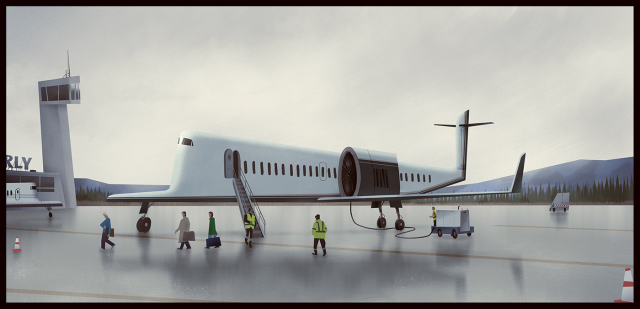 ArtStation - Airplane boarding