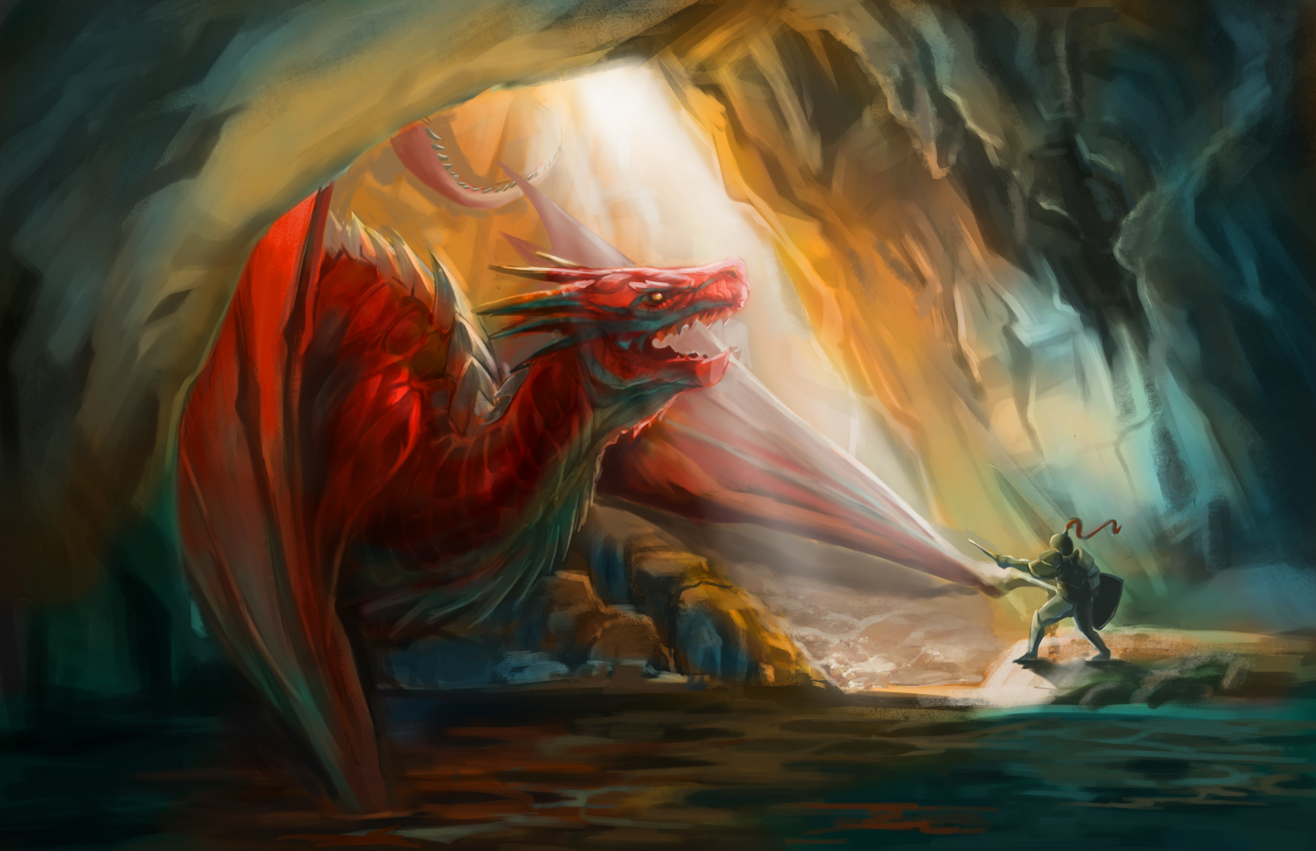 ArtStation - Red dragon