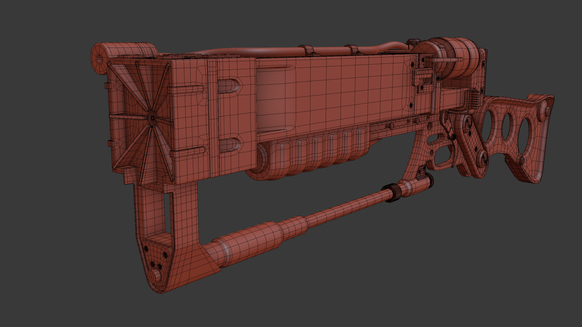 ArtStation - Fallout 3 Laser Rifre Aer9