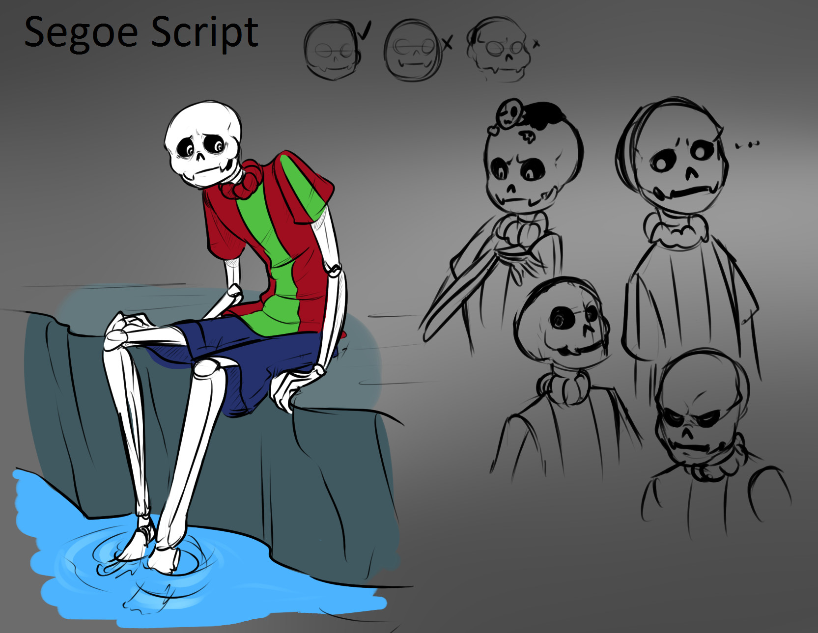 Buck Schäfer - Segoe Scritping Reference Sheet
