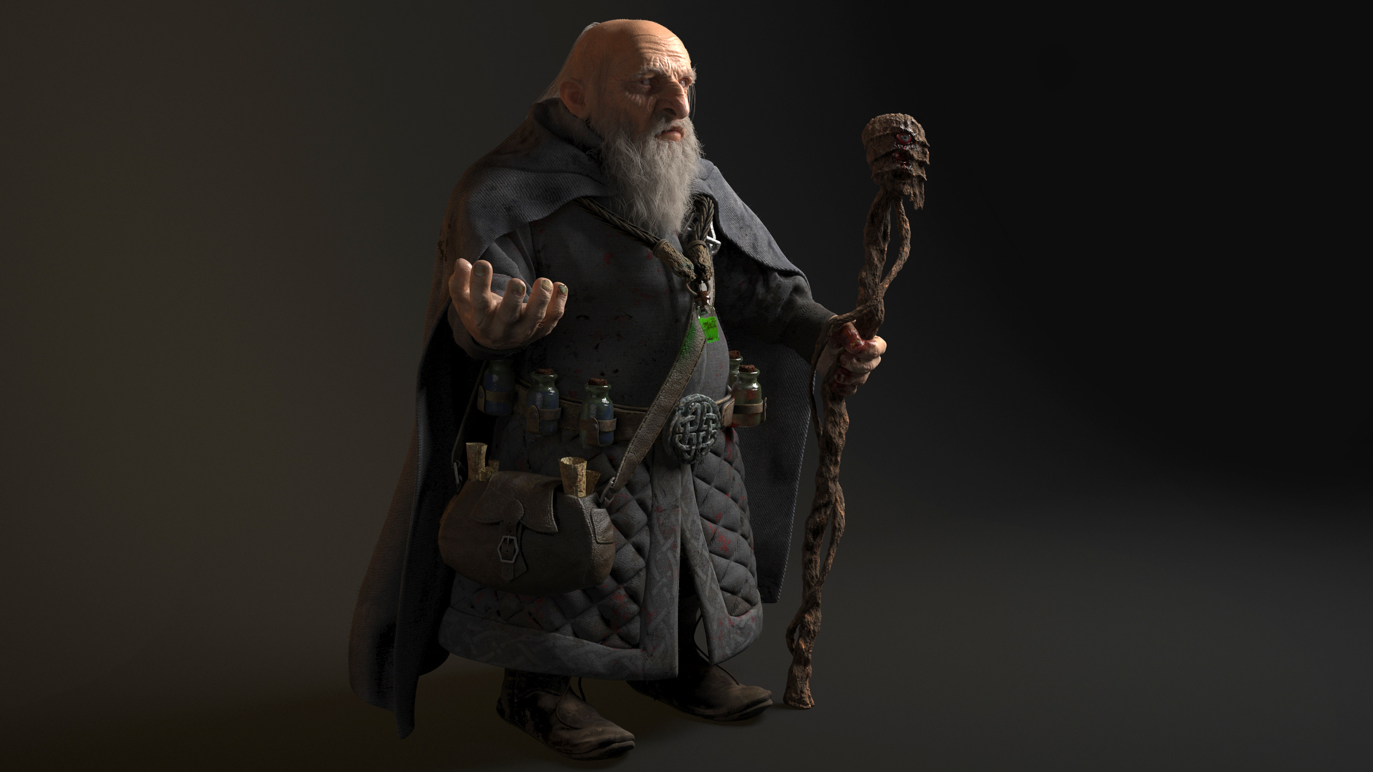 Blind Dwarf Wizard by Emerson Silva : r/ImaginaryDwarves