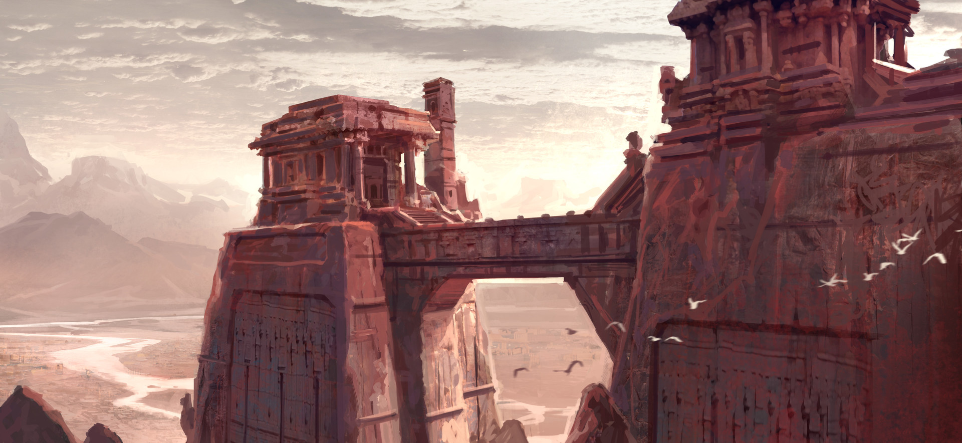 ArtStation - Cliff Temple