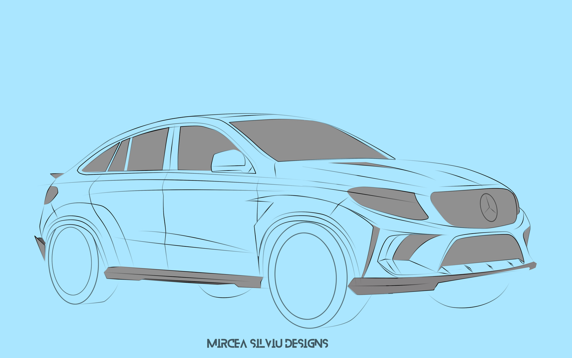 ArtStation - Mercedes-Benz GLE BodyKit