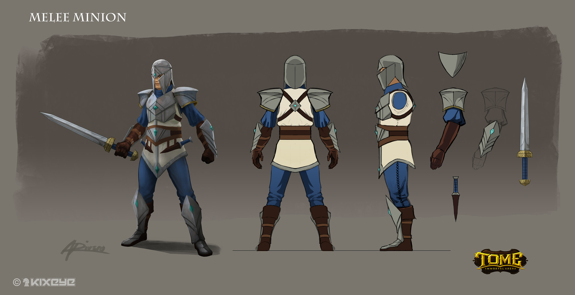 ArtStation - Melee Minion Model Sheet