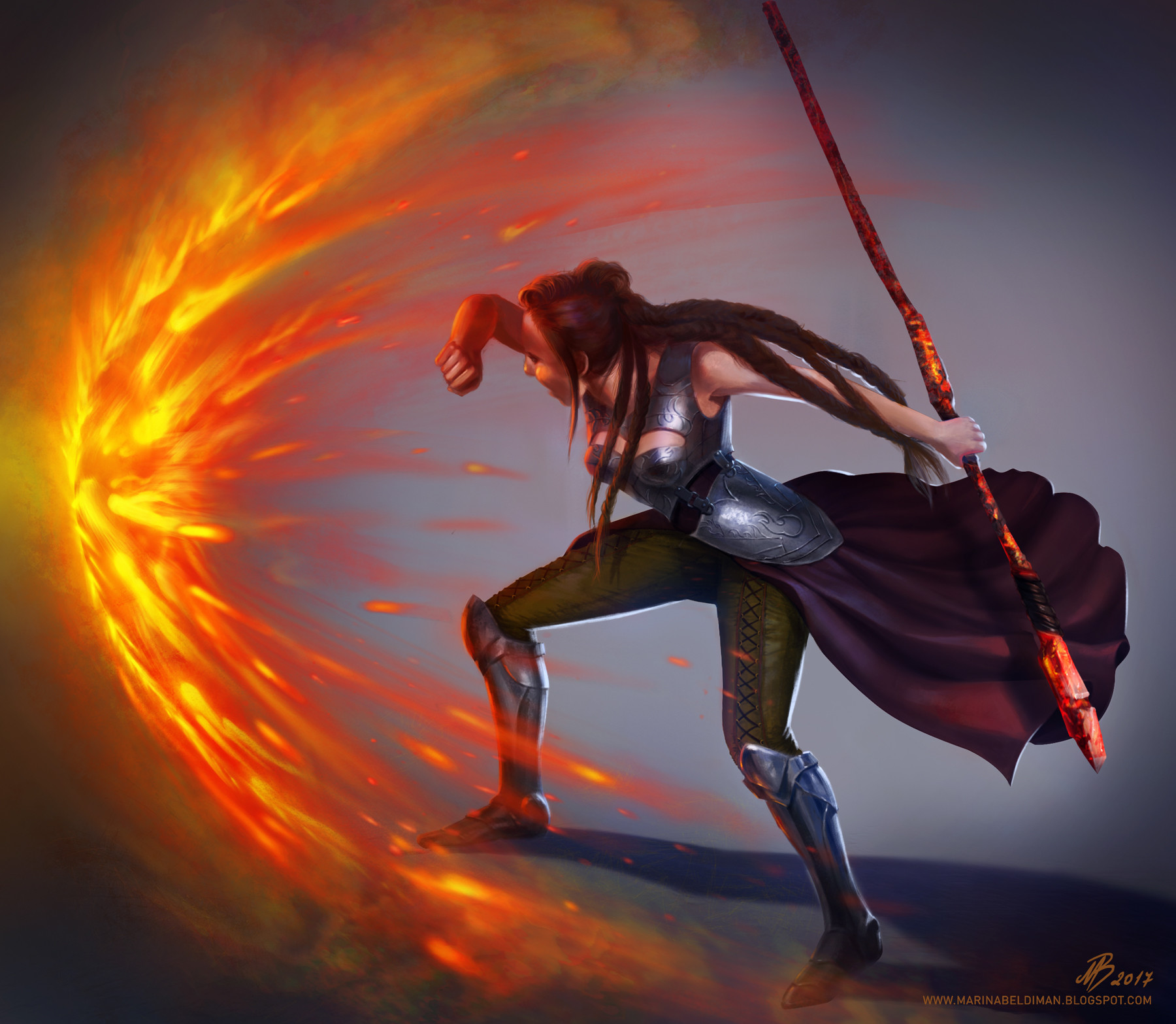 ArtStation - Fire Sorceress