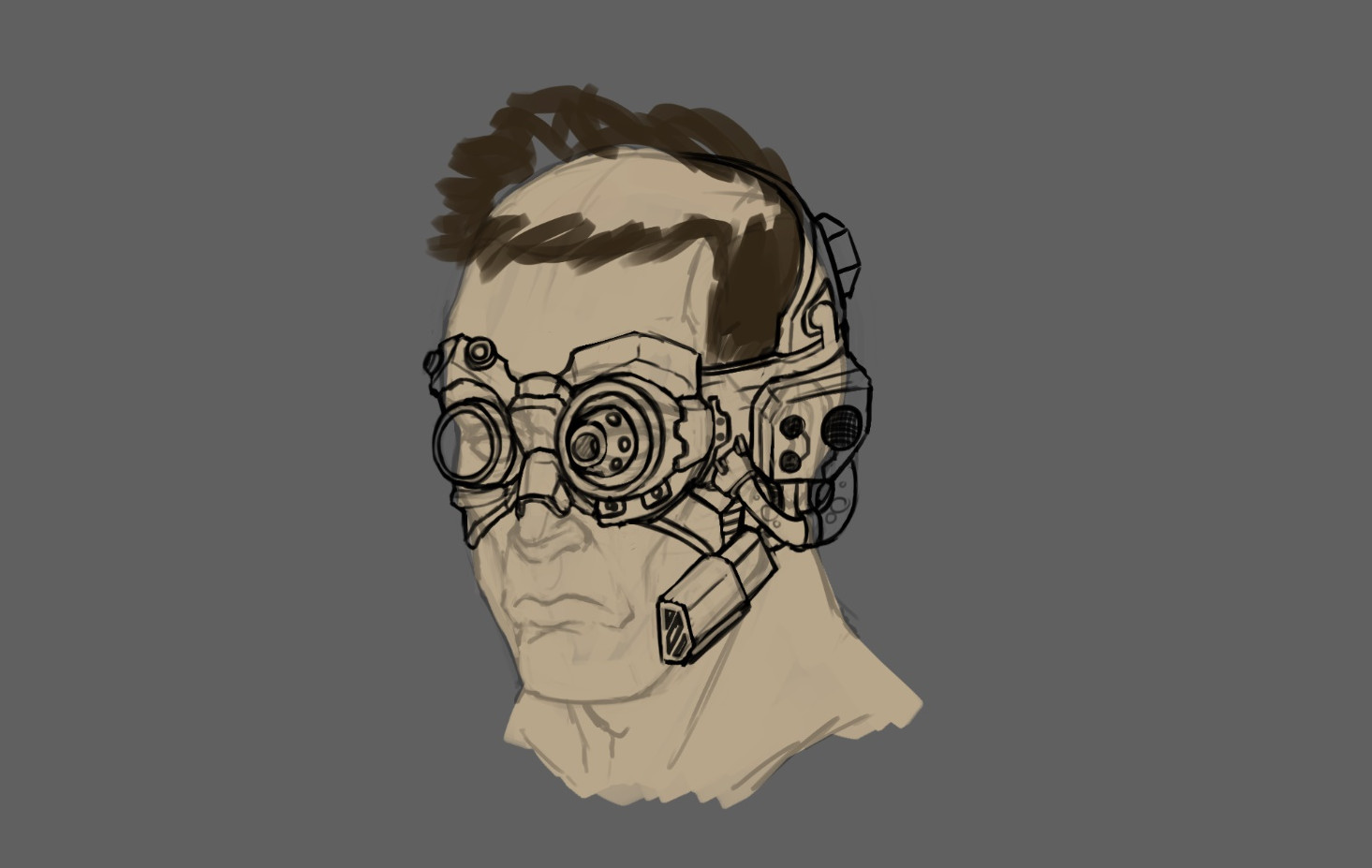 Forrest Anthony - Engineering Mechanical Goggles concept art