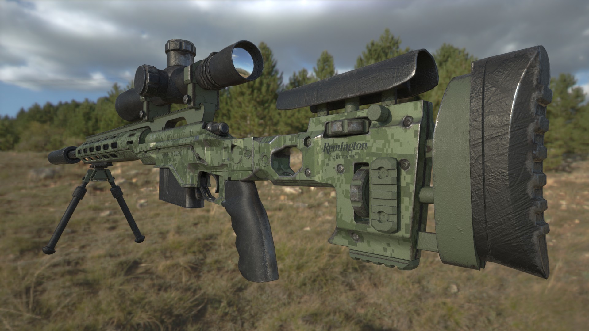 Rodrigo García - Remington Sniper Texture 4K