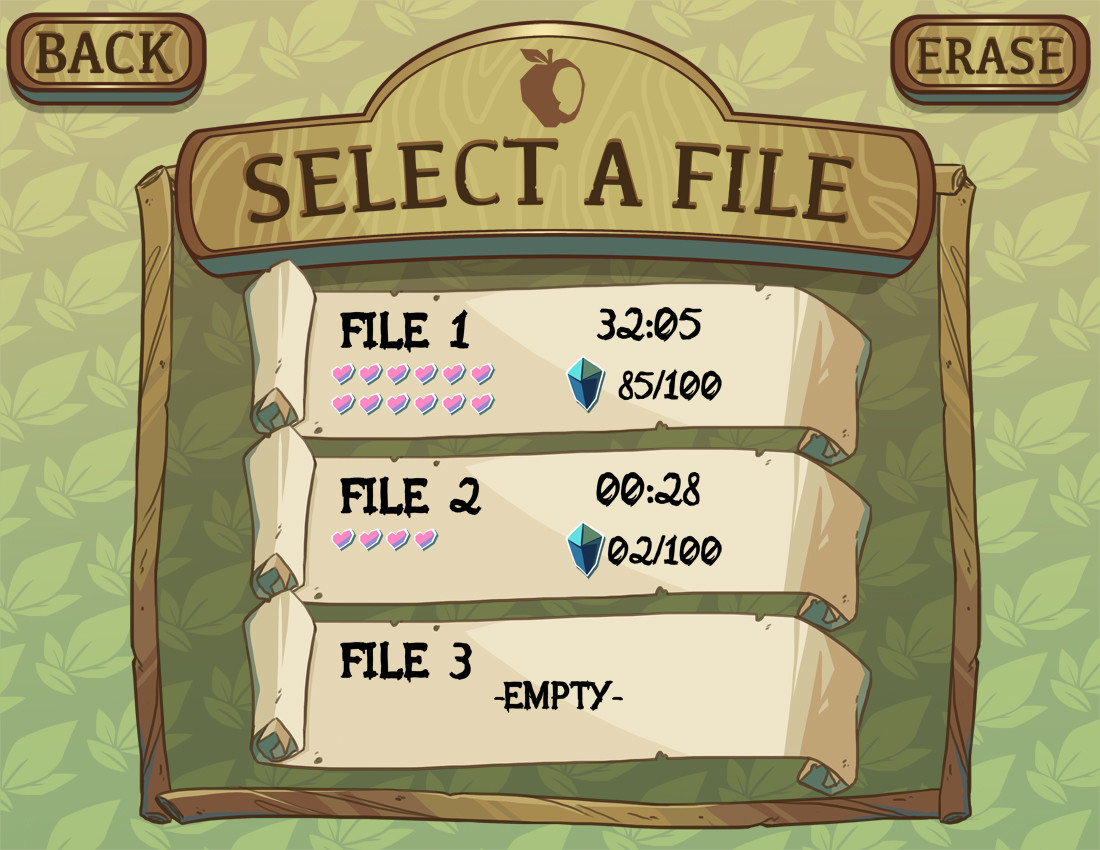 Melissa Lee - File Select Screen UI
