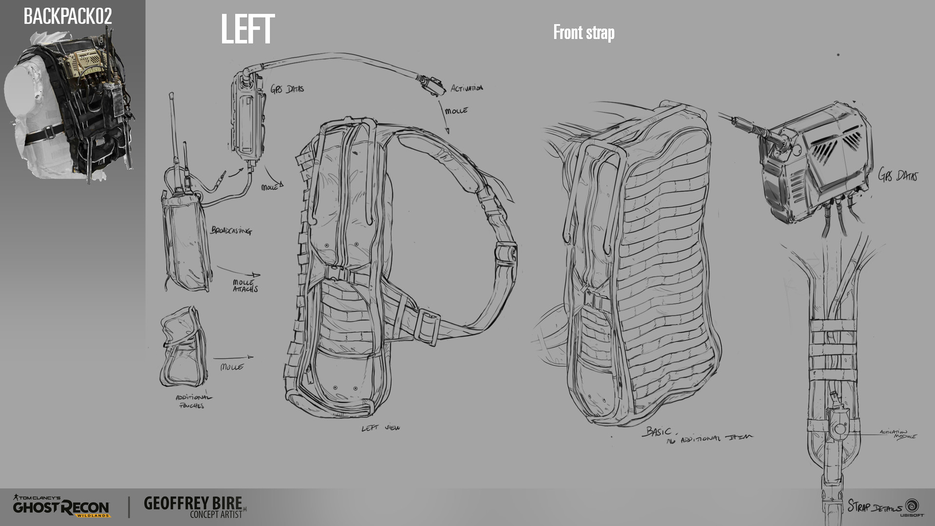 Geoffrey Bire - GHOST RECON WILDLANDS - UNIDAD design & characters concepts