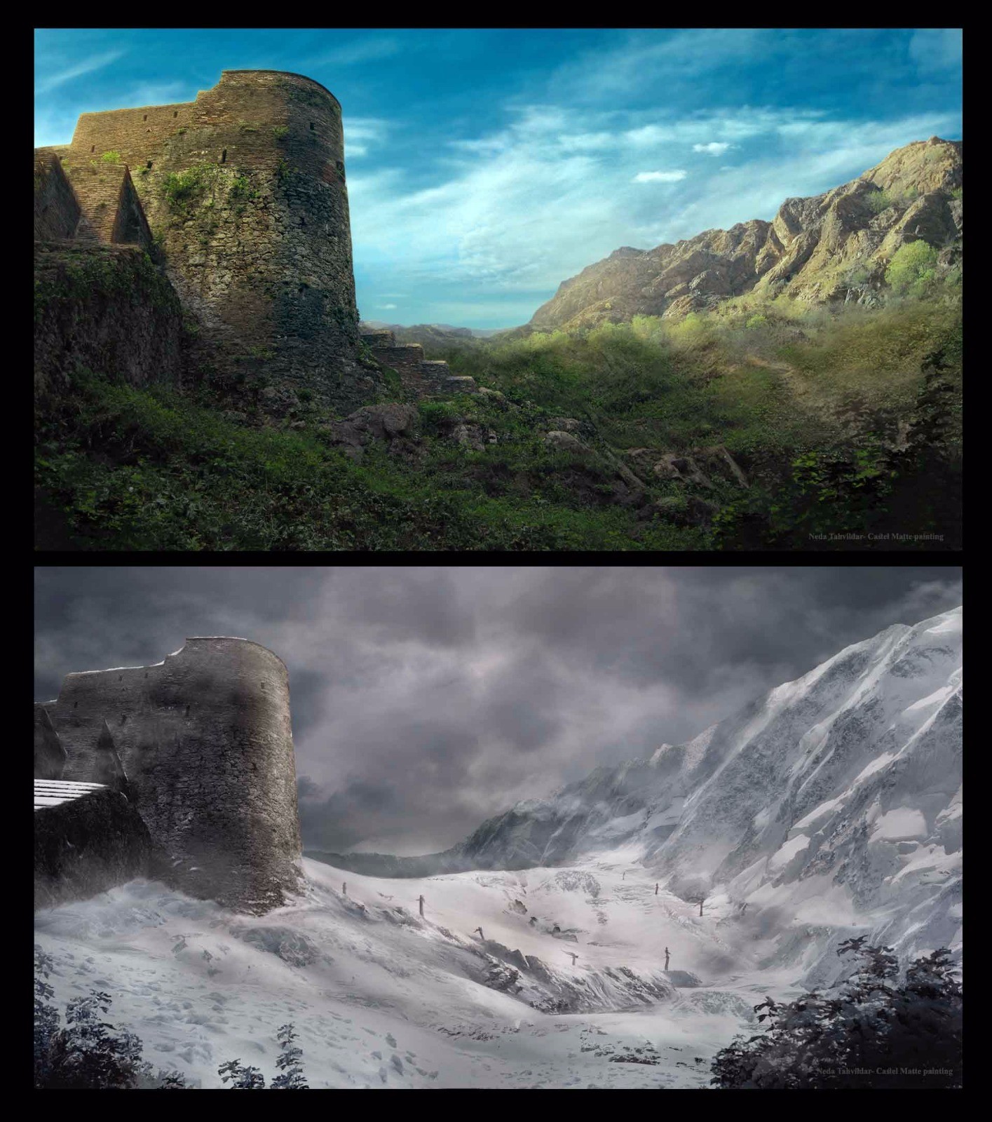 ArtStation - Castle - matte paint