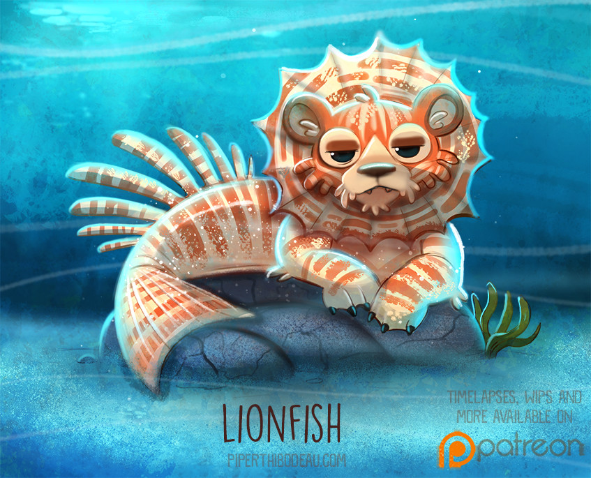 ArtStation - Daily Paint 1515. Lionfish