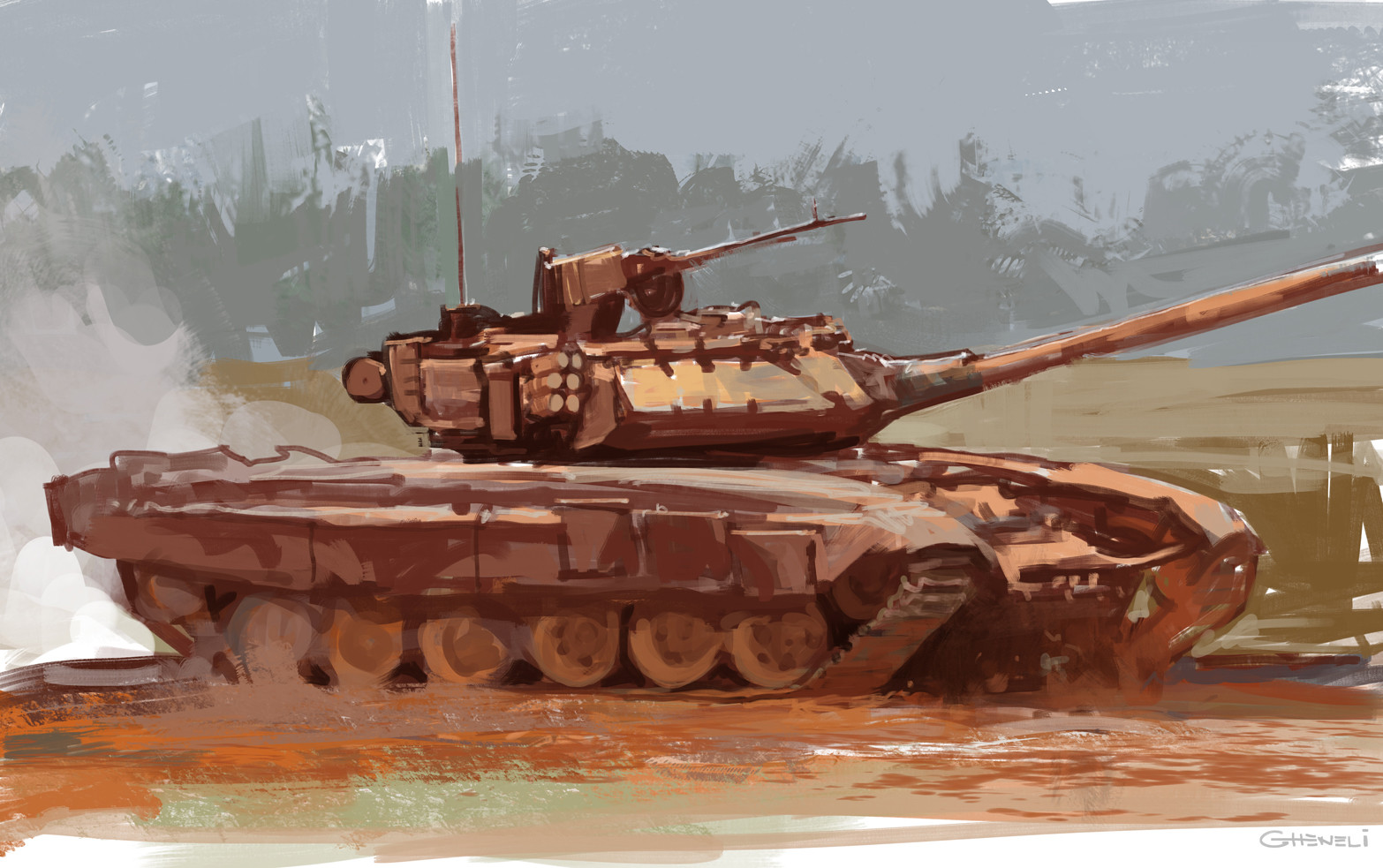 ArtStation - Battle tanks sketches practice