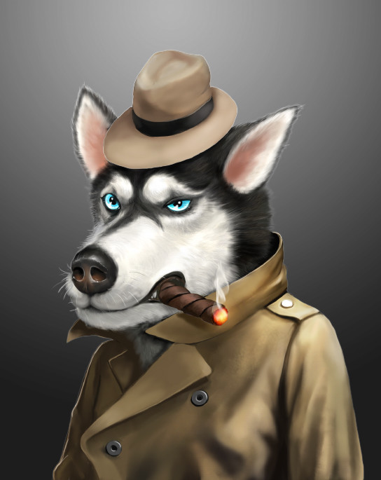ArtStation - Hard-boiled husky