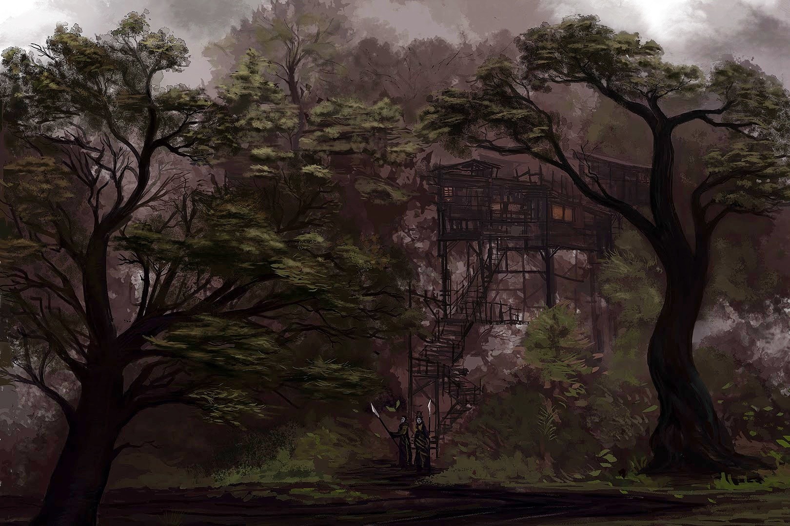 ArtStation - Forest hideout