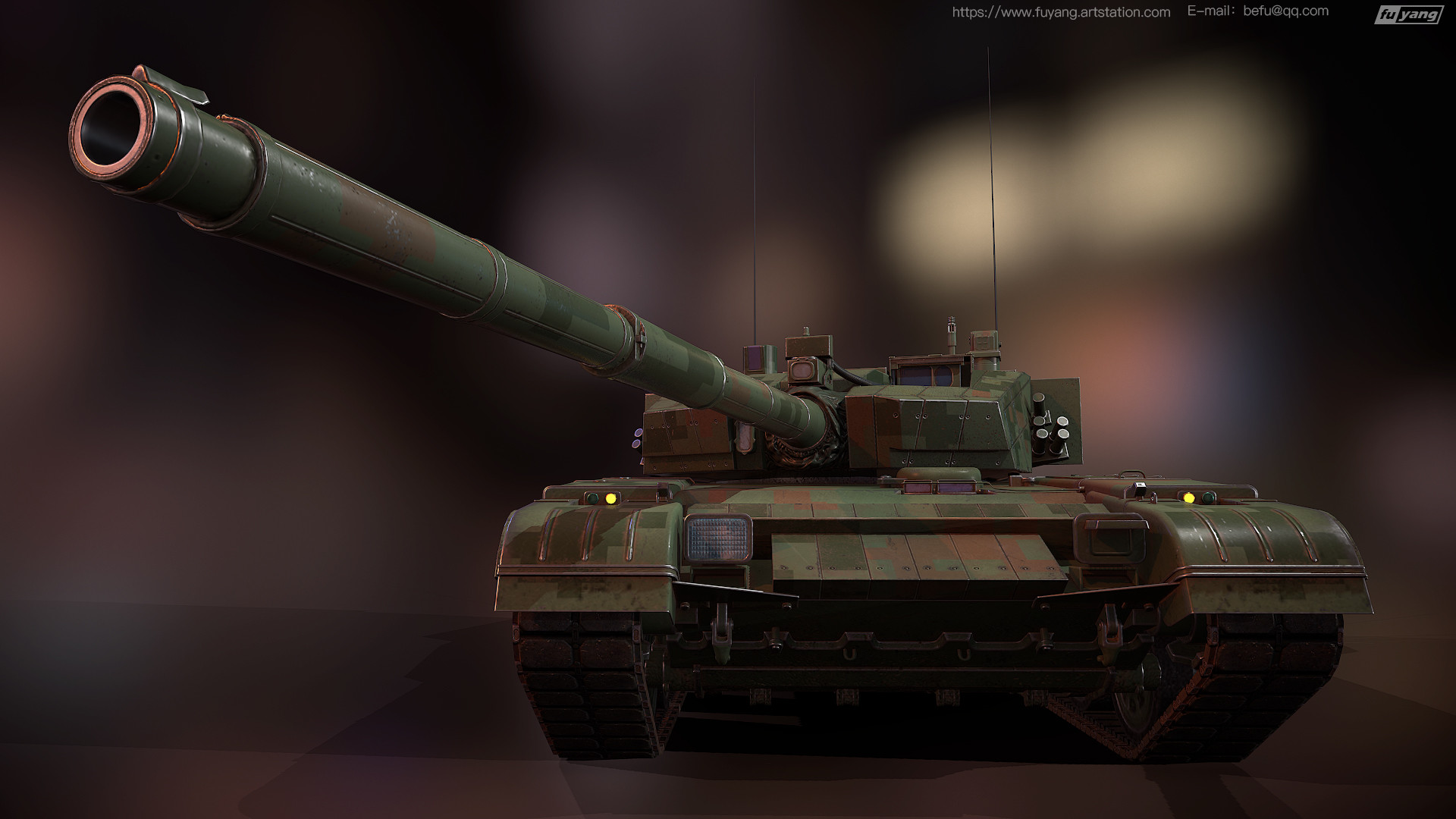 ArtStation - 主战坦克ZTZ99A