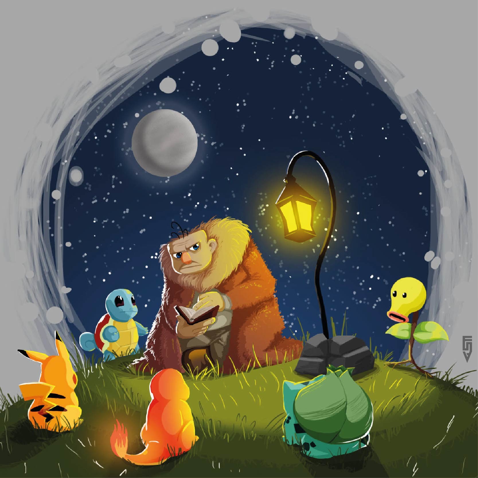 ArtStation - Yaşlı Kurt Pokemon avcısı