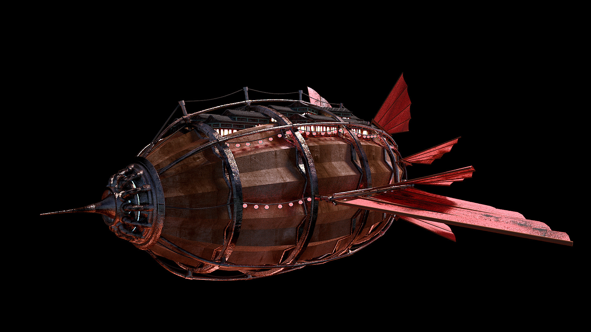 ArtStation - Chinese Steampunk Airship