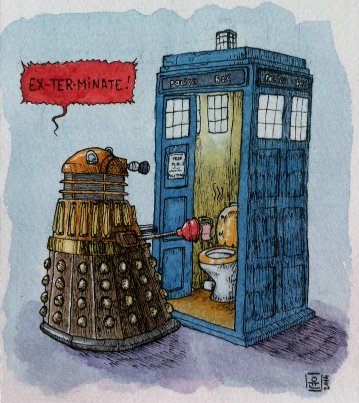 Youn Henry - Random scenes with multiple characters/background (aquarelle)