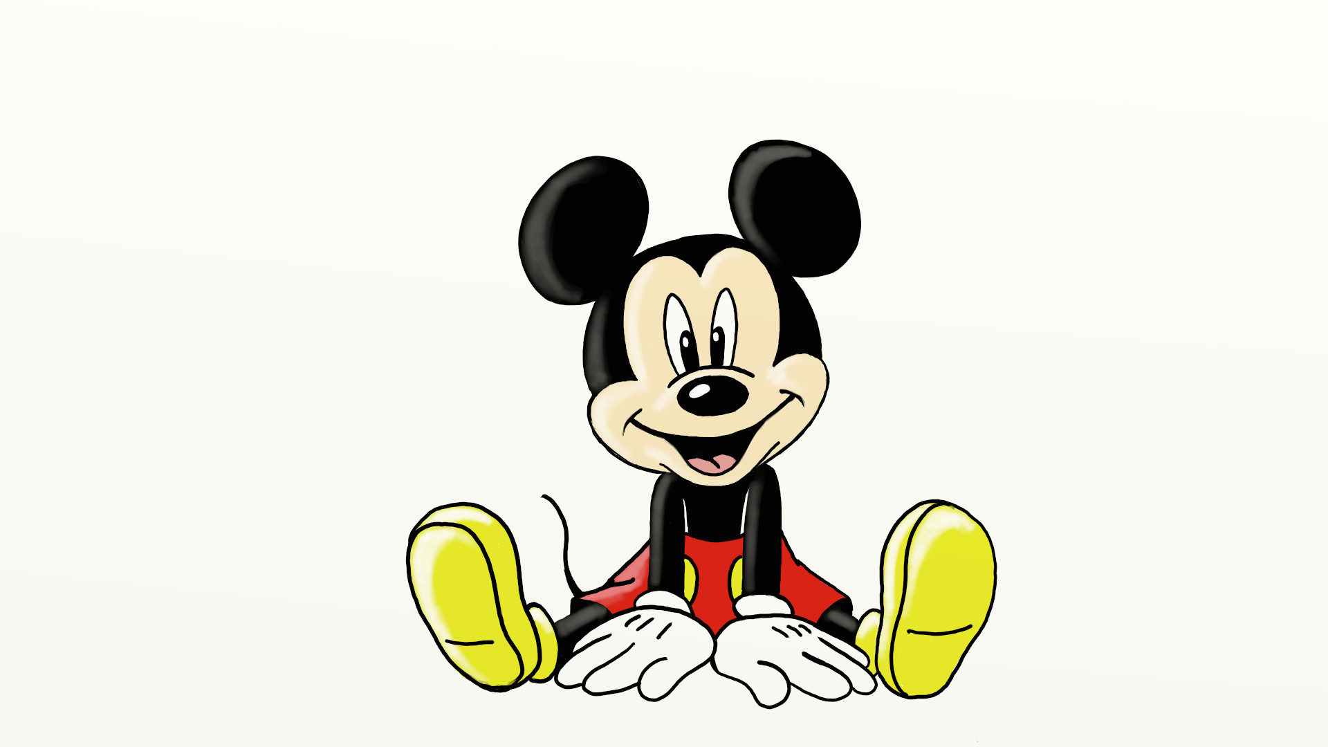 how to draw cartoon characters mickey mouse
