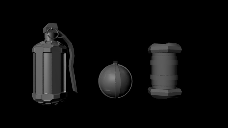 ArtStation - Grenade Types WIP