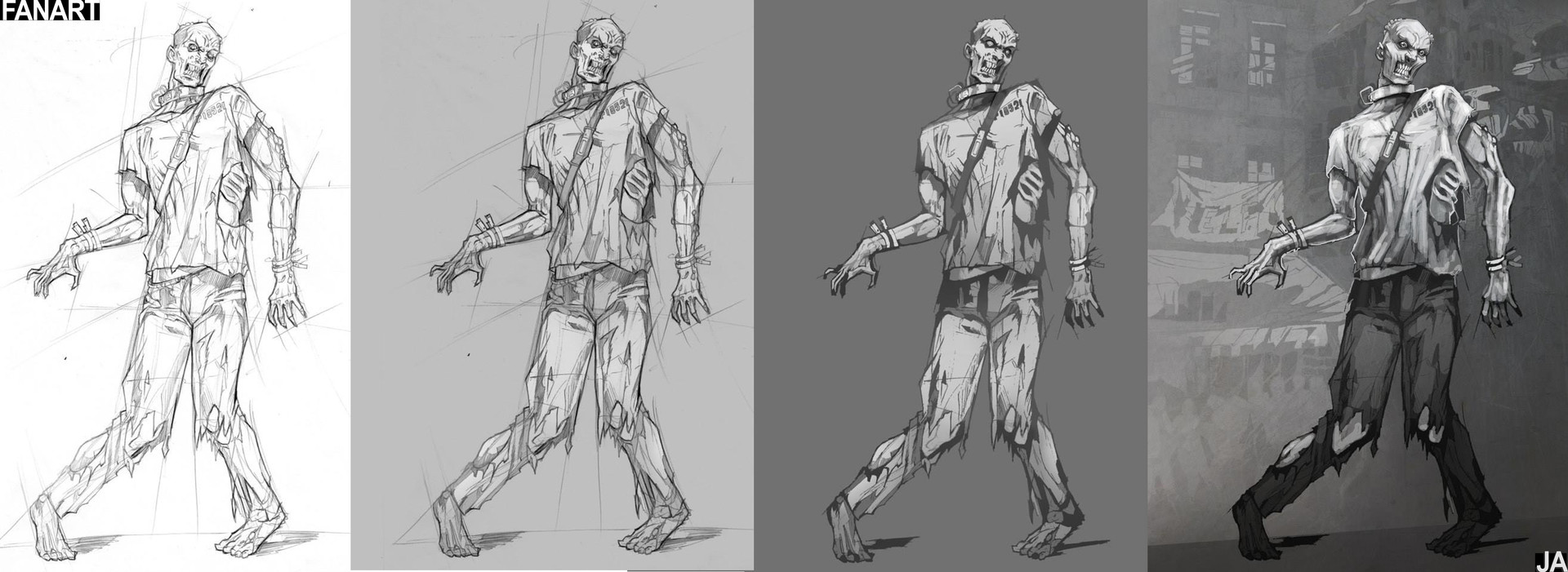 ArtStation - Walker_ Zombie