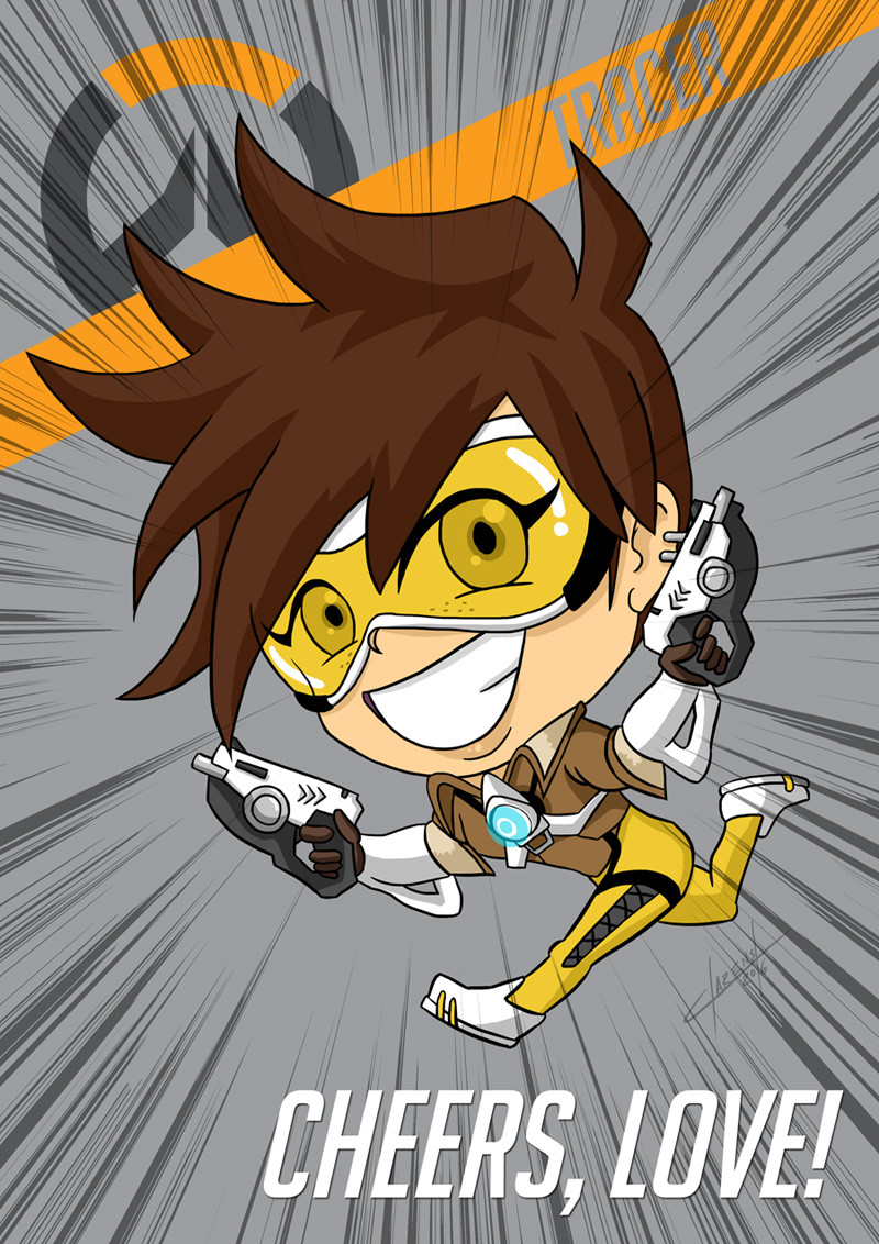 ArtStation - Tracer - Overwatch Chibi