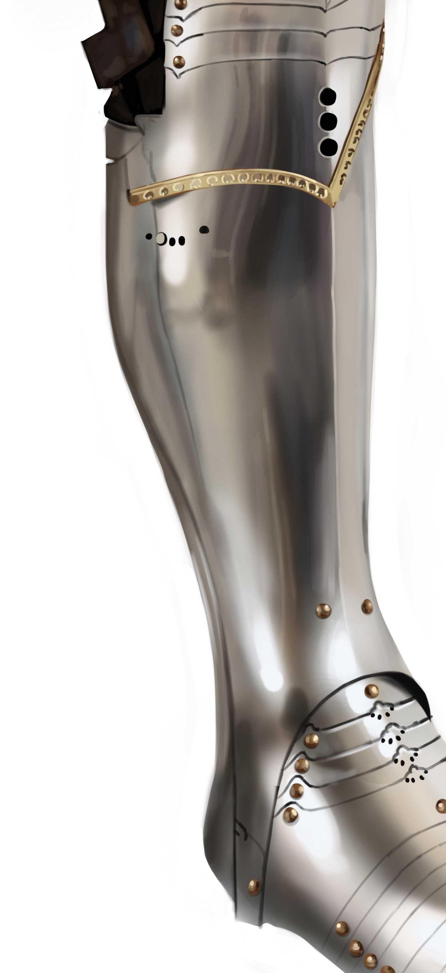 ArtStation - Medieval armor Greave training