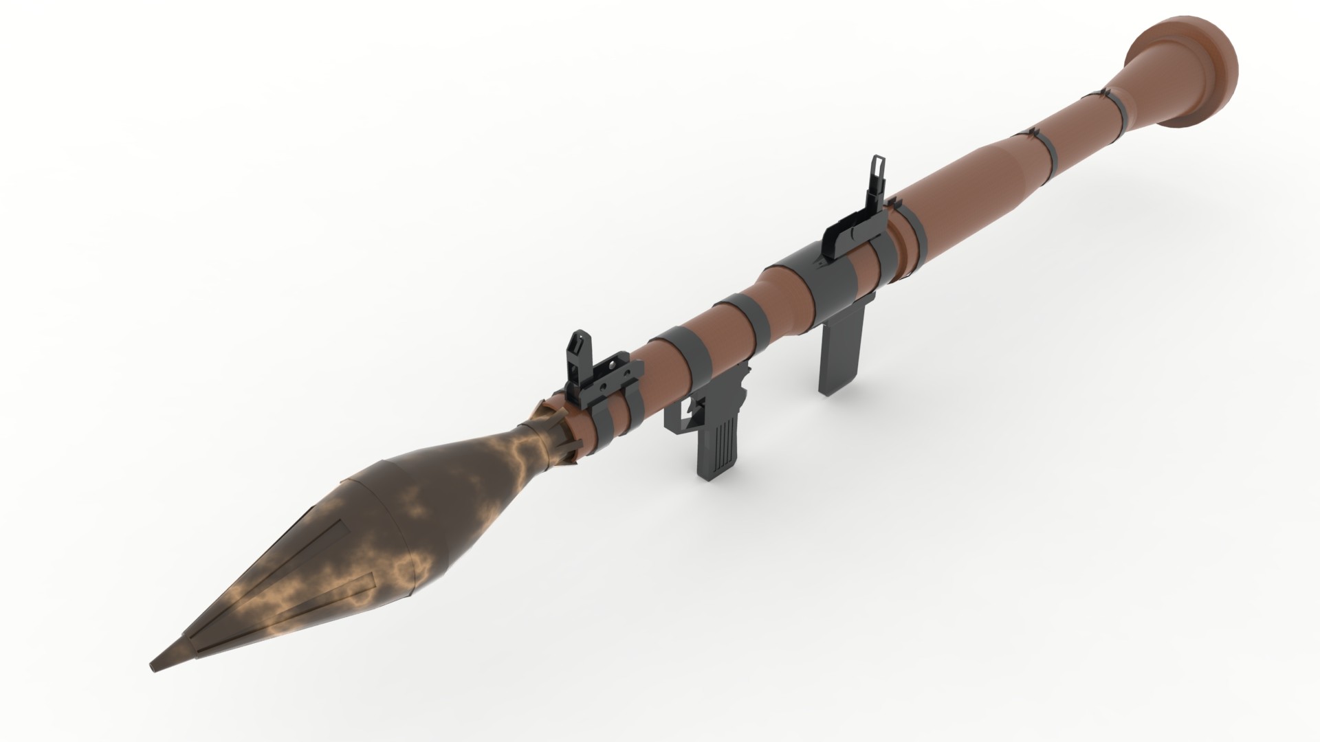 ArtStation - Low poly RPG Rocket Launcher