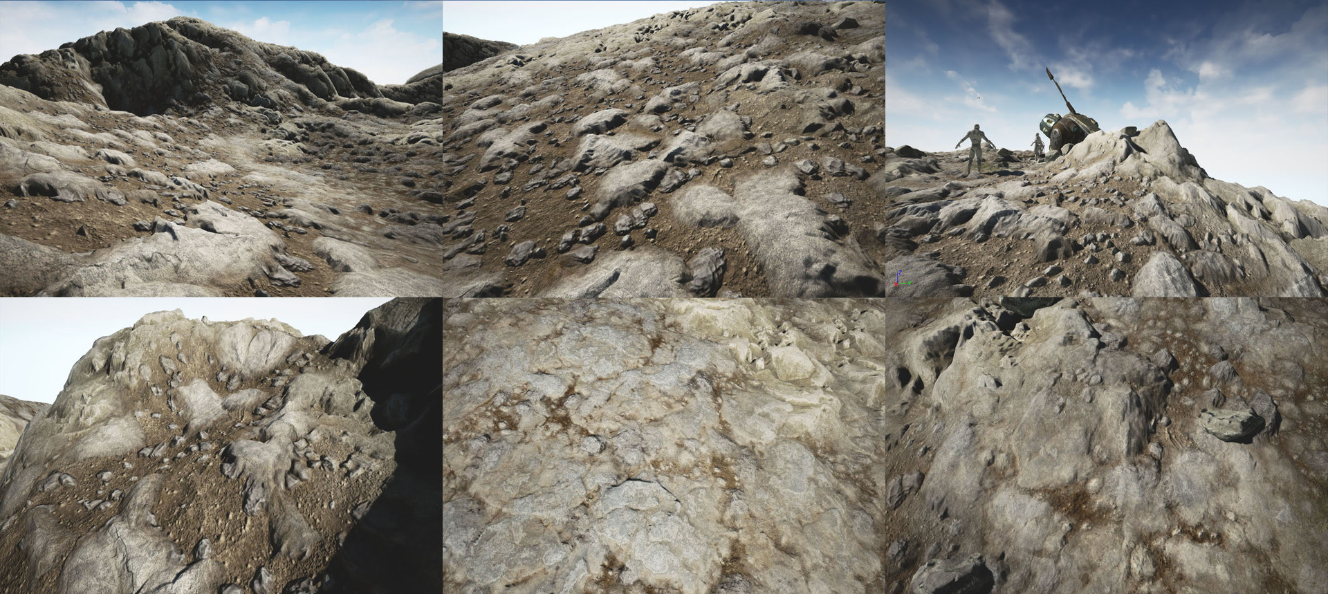ArtStation - Substance Designer Procedural Terrain Tests in UE4., Tommy ...