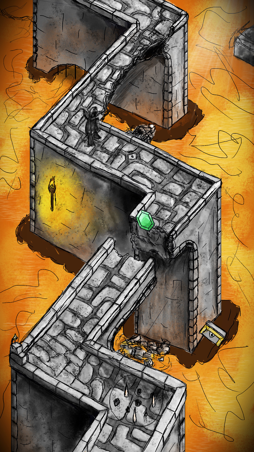 ArtStation - Isometric dungeon game map