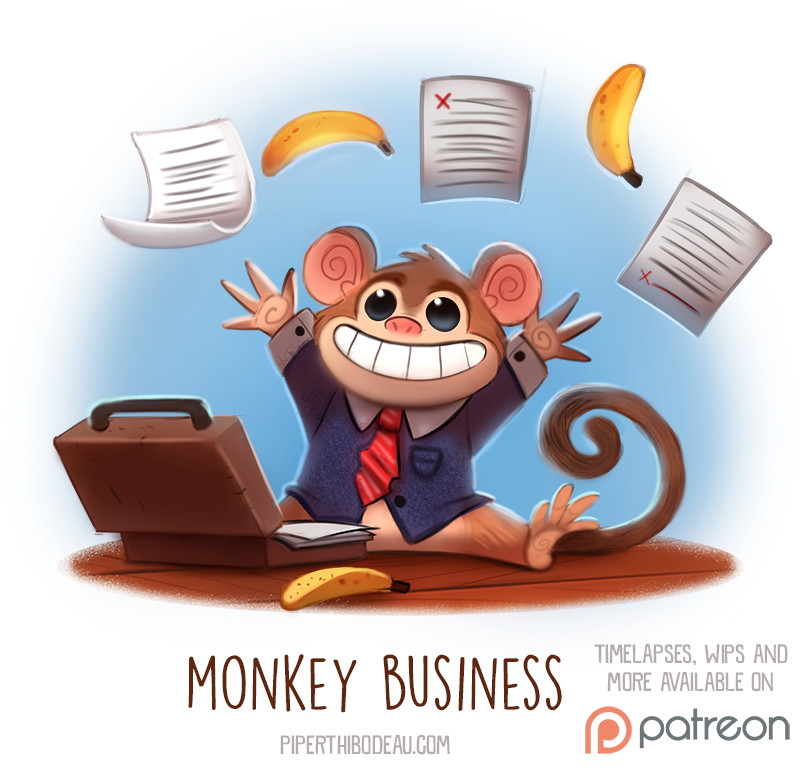 ArtStation - Daily Paint 1519. Monkey Business