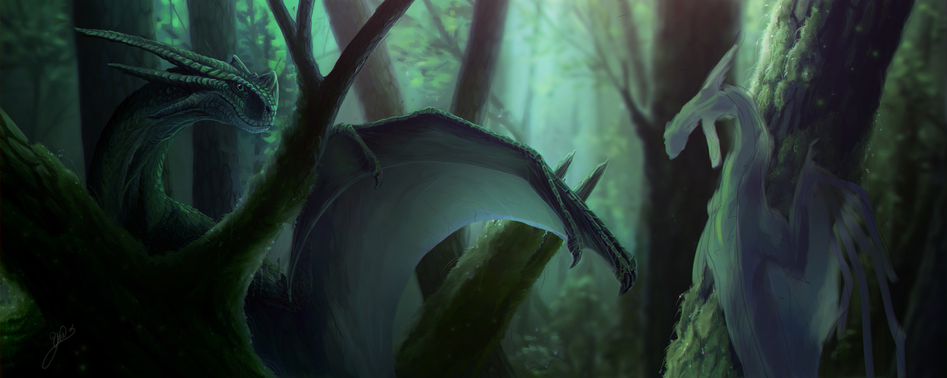 ArtStation - Wood Dragons