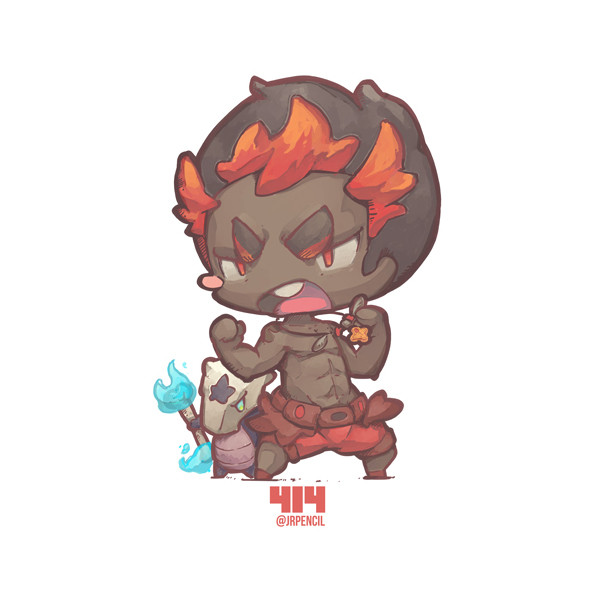 ArtStation - 414 - Kiawe from Pokemon Sun and Moon