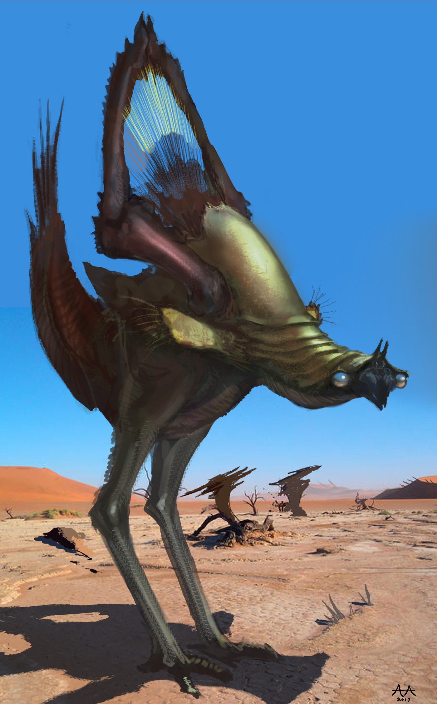 ArtStation - Bipedal Alien Creature Concept