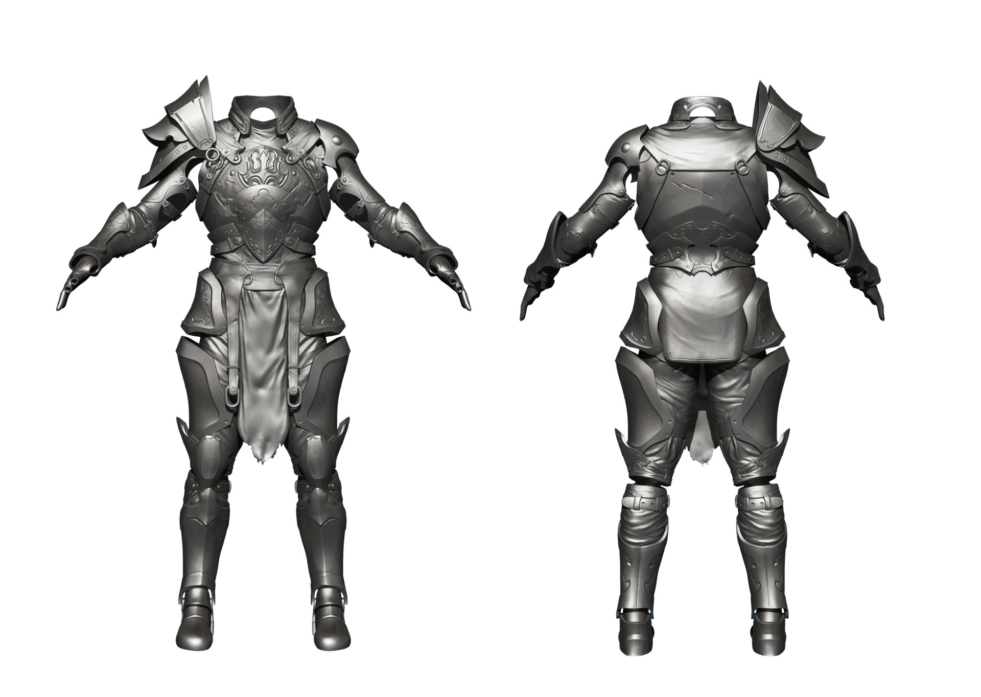 ArtStation - 3D Armor and Dragon