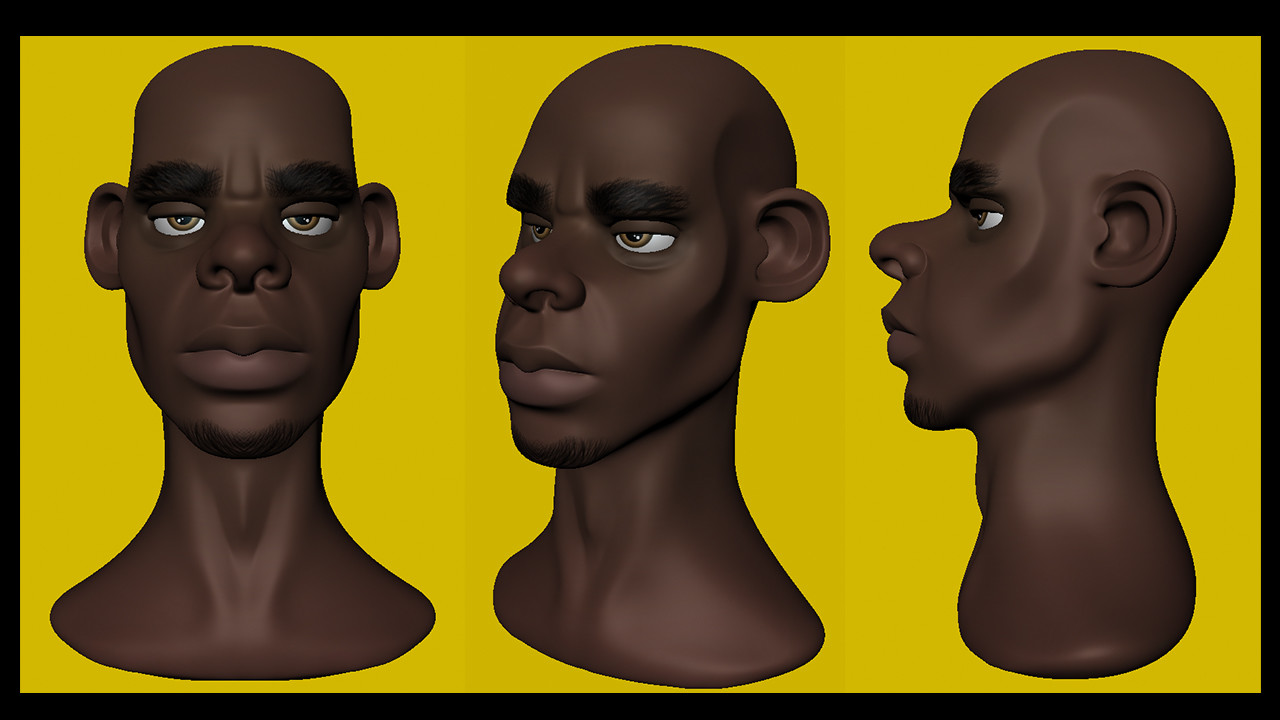 ArtStation - African Head Bust