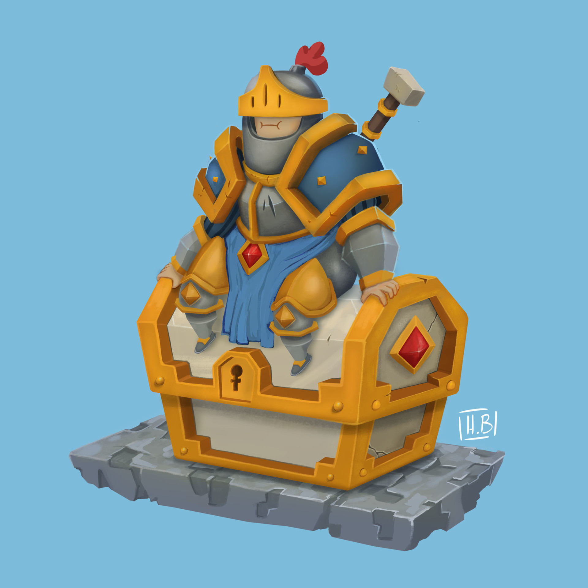 ArtStation - Treasure Knight.