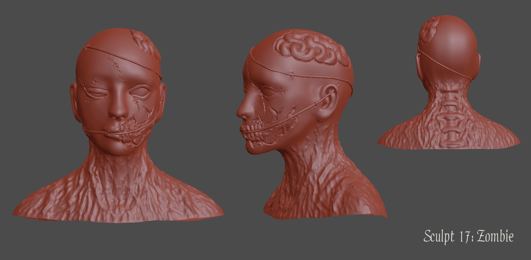 ArtStation - Sculpt 17-Zombie