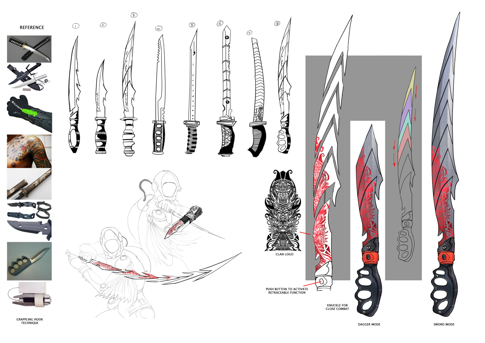 ArtStation - Dagger-Sword Design for Underwater Use