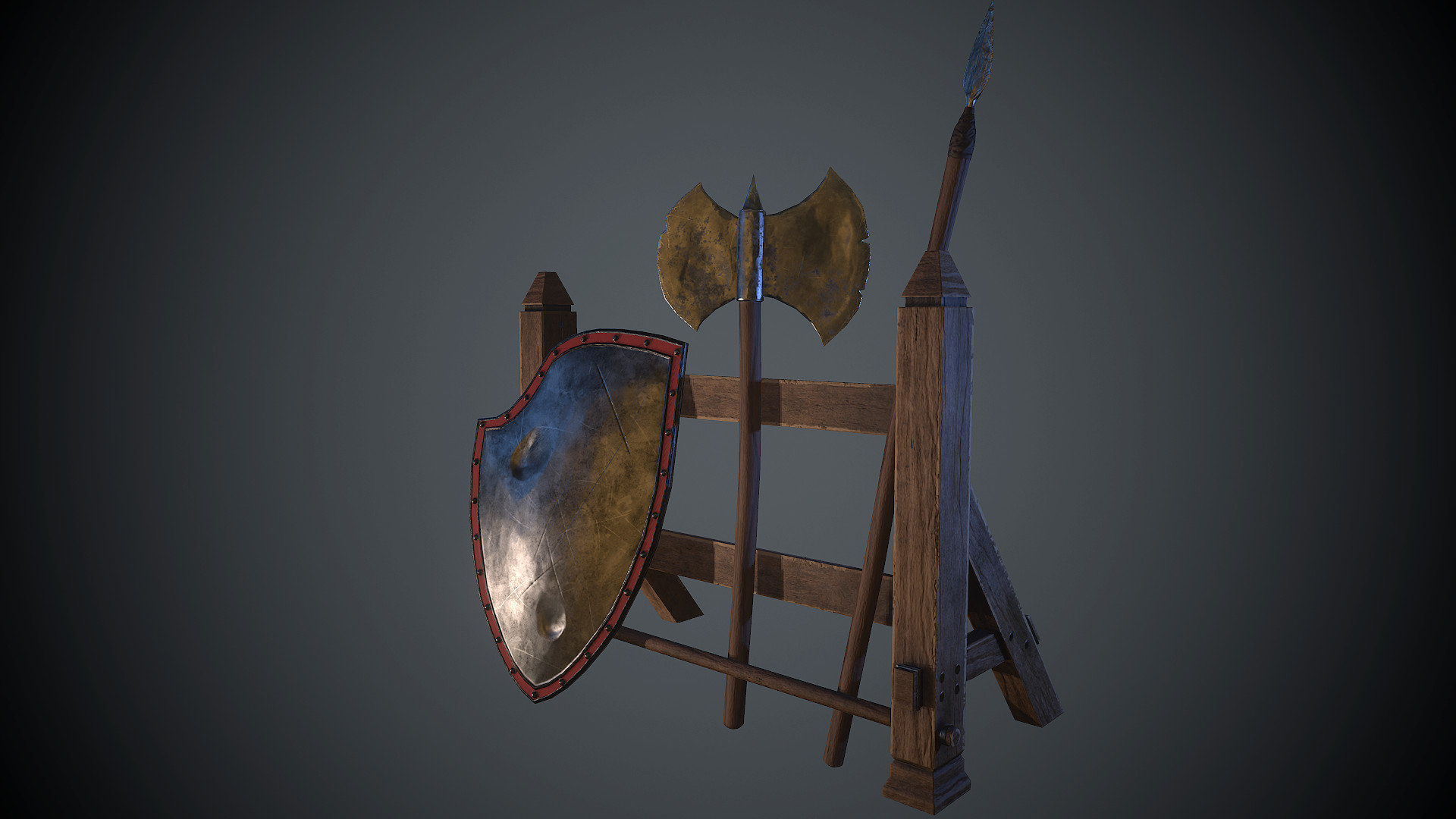 ArtStation - Weapon Rack, Zackarias Vinterhed