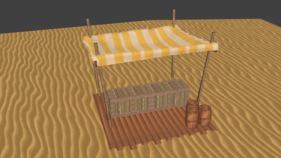 ArtStation - Market Stand