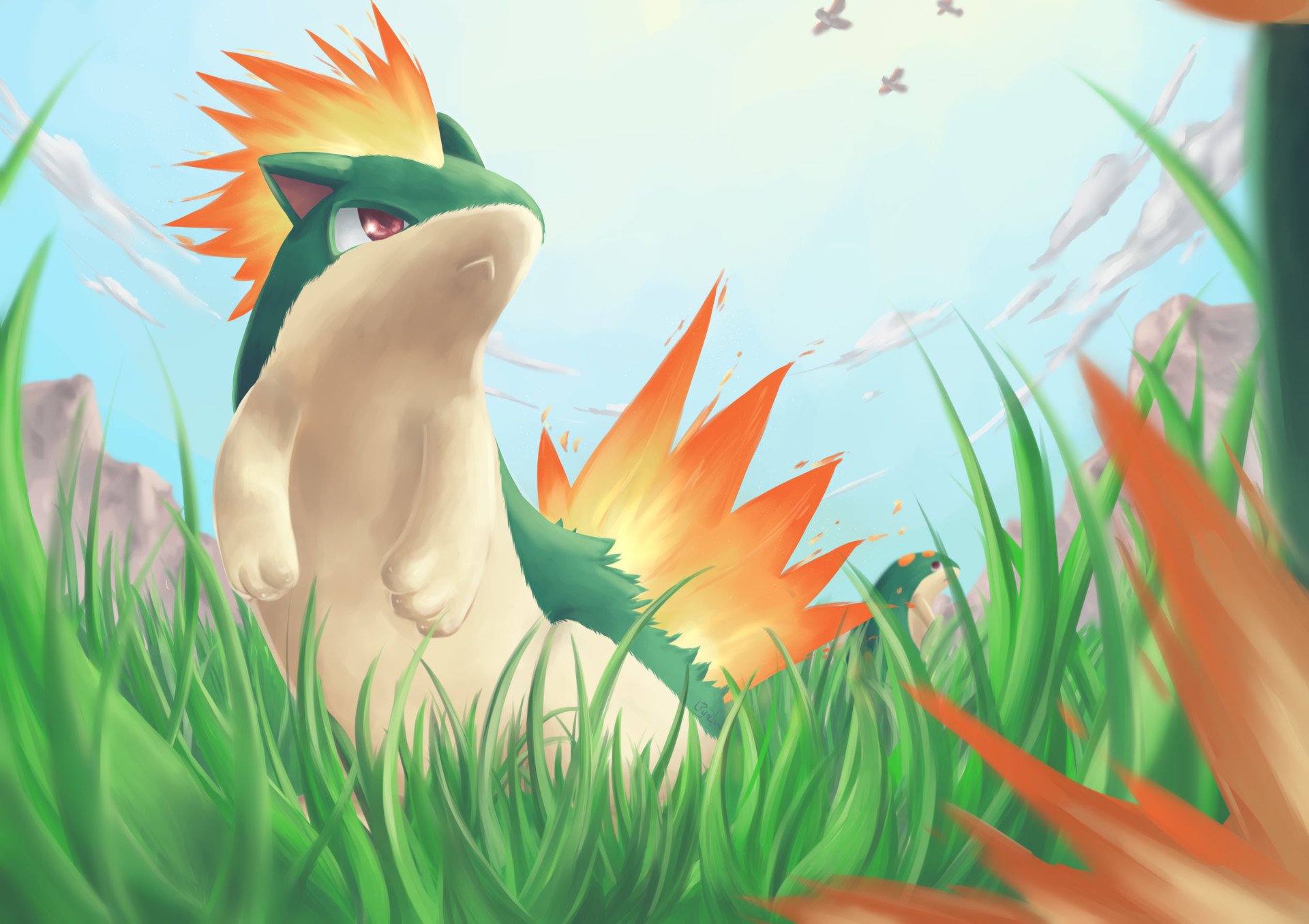 Quilava Pokemon Wallpaper