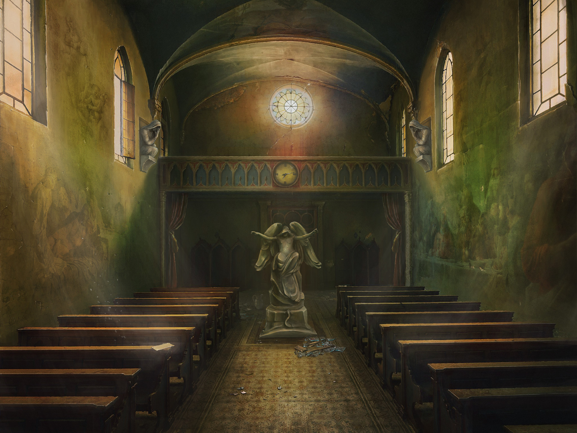 ArtStation - silence in the church